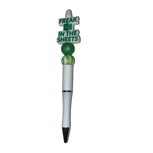 Hand Crafted | Office | Beaded Focal Pen Freak In The Sheets | Poshmark